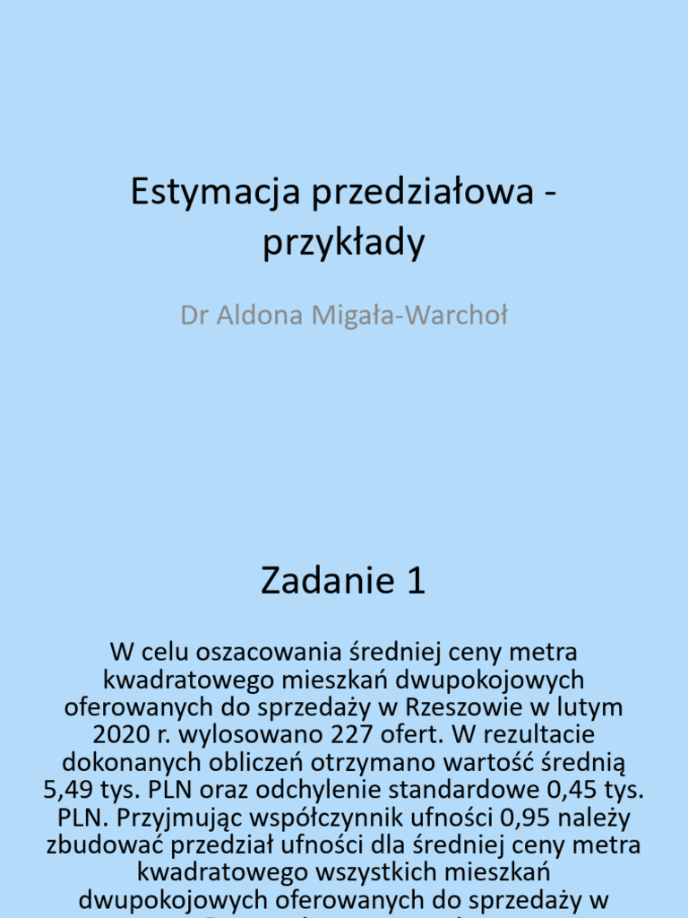 estymacja_przyklady | PDF