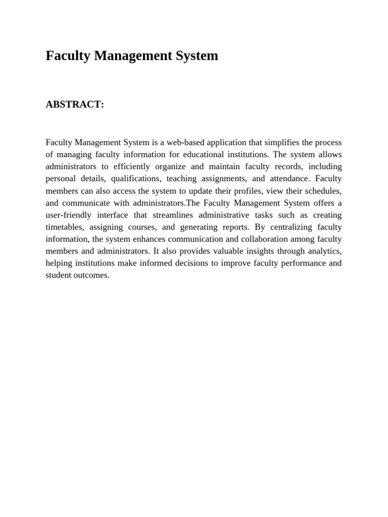 Faculty Management System[1] | PDF | Software Testing | Machine Learning