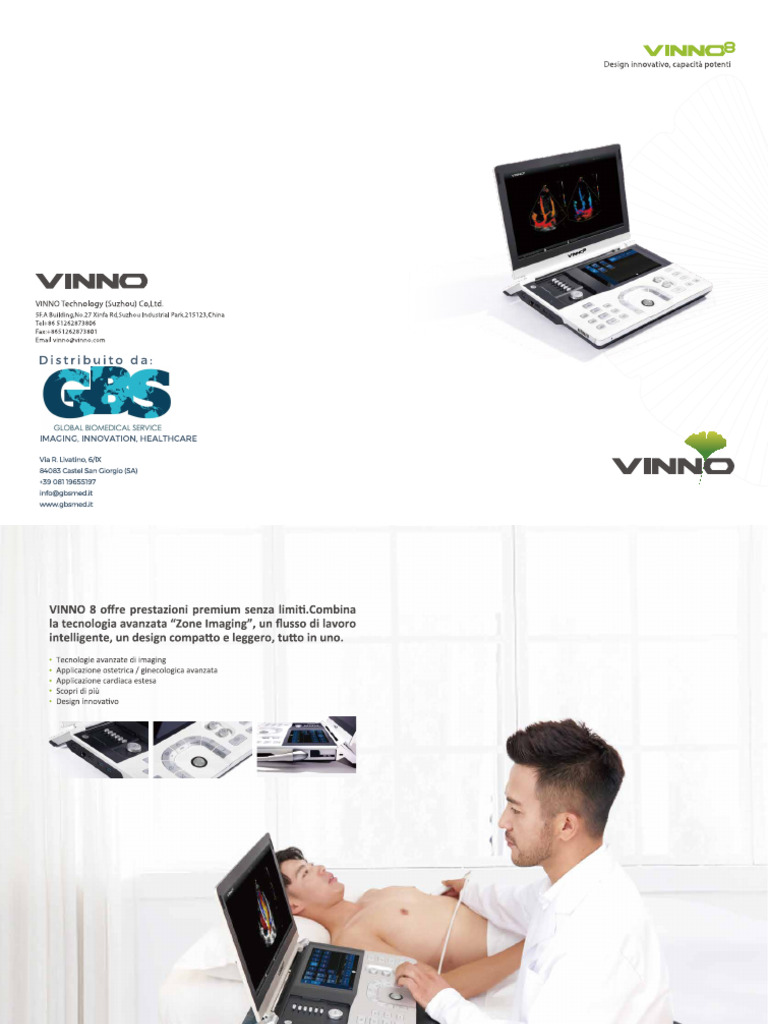 Ecografo Portatile VINNO8 GBS | PDF