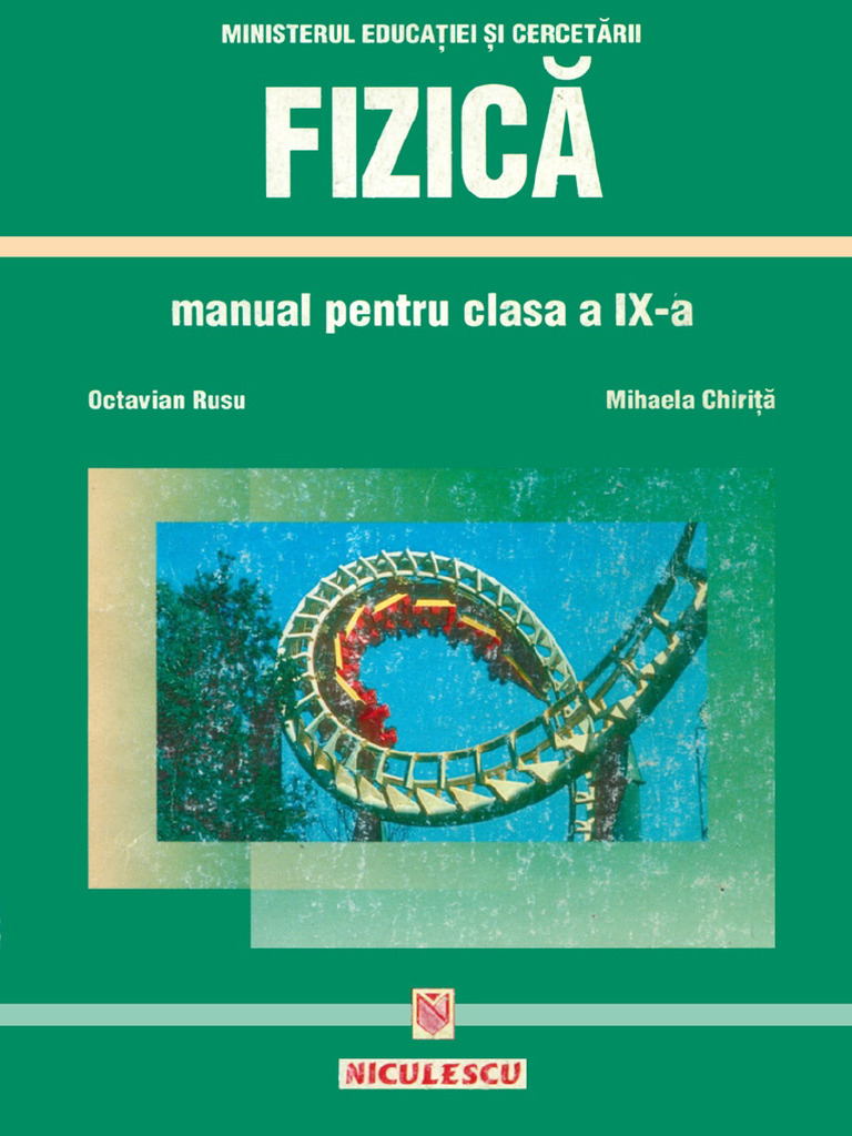 Manual-De-Fizica-Pentru-Clasa-A-Ix-A Niculescu | PDF