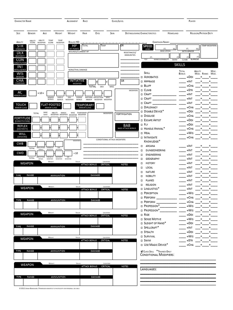 d20 Despot Advanced Character Sheet v1.0 | PDF