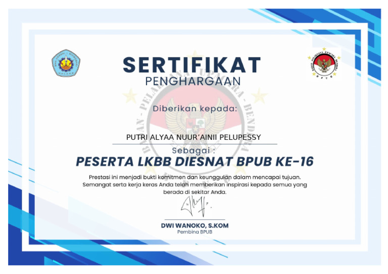 Sertifikat PRNT | PDF