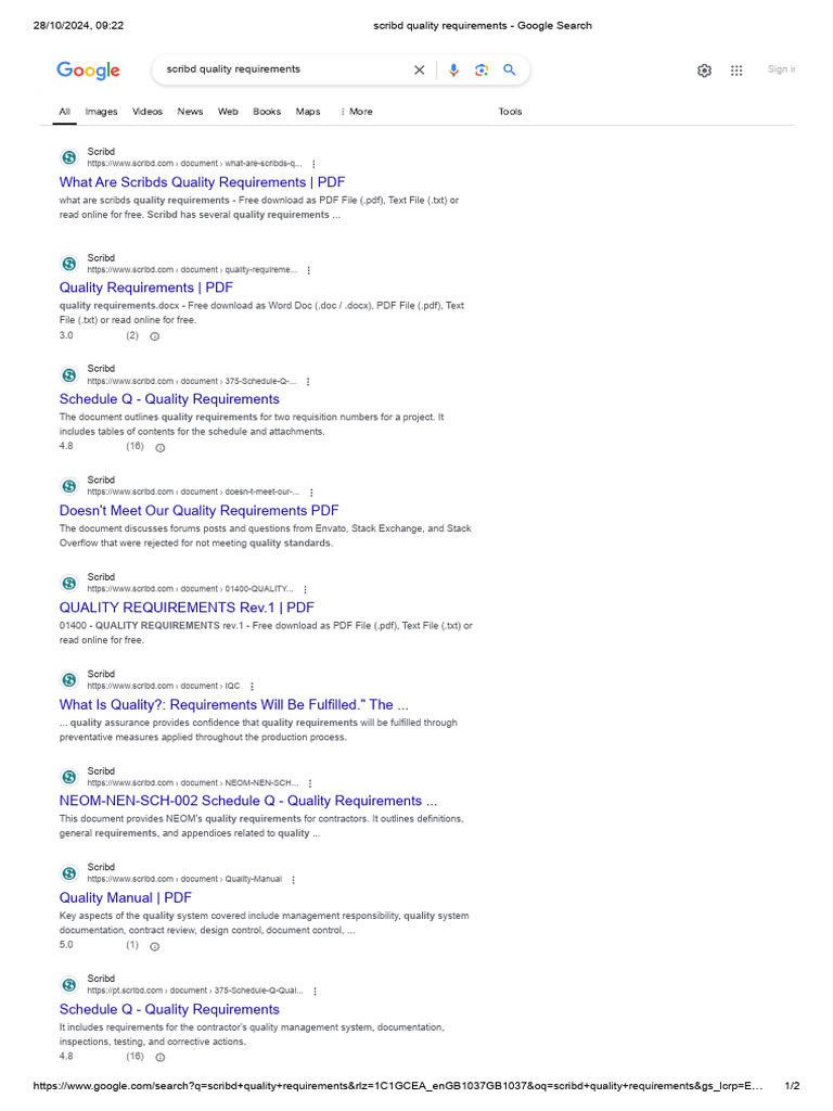 Scribd Quality Requirements - Google Search | PDF | Scribd | Computing