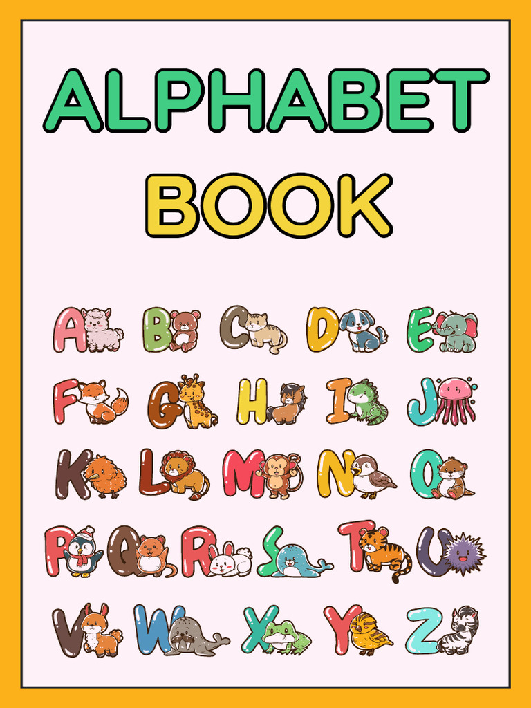 Alphabet Booklet With Eye-Catching Pictures | PDF