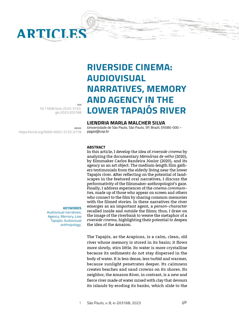 Riverside Cinema: Audiovisual Narratives, Memory and Agency in The ...