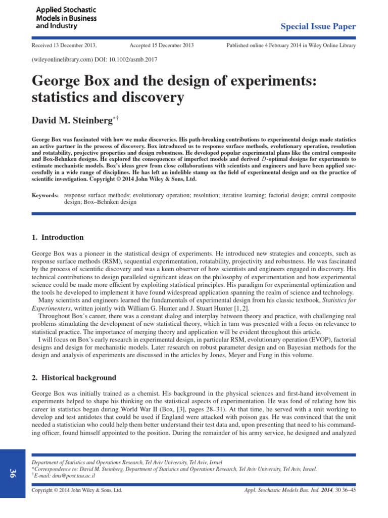 steinberg2014-7 | PDF | Experiment | Statistics