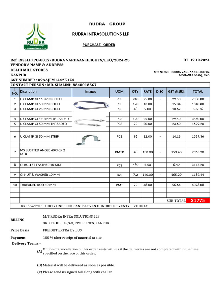 Anandeshwar Traders - Vardaan Heights | PDF