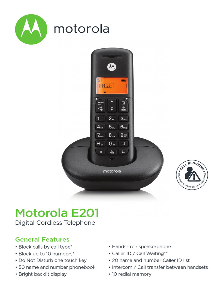 E201 Brochure EU v1 | PDF | Telephone | Backlight