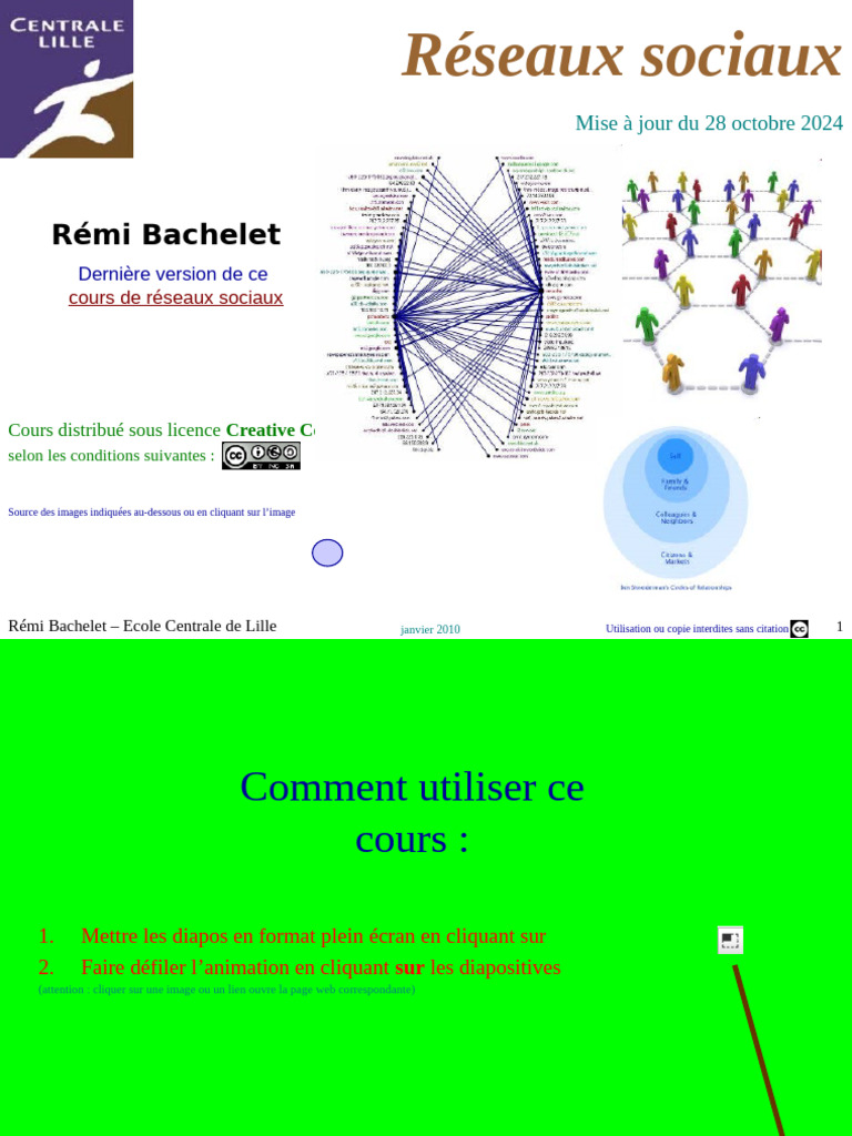 Cours Socio Reseaux Sociaux | PDF | Gestion de projet