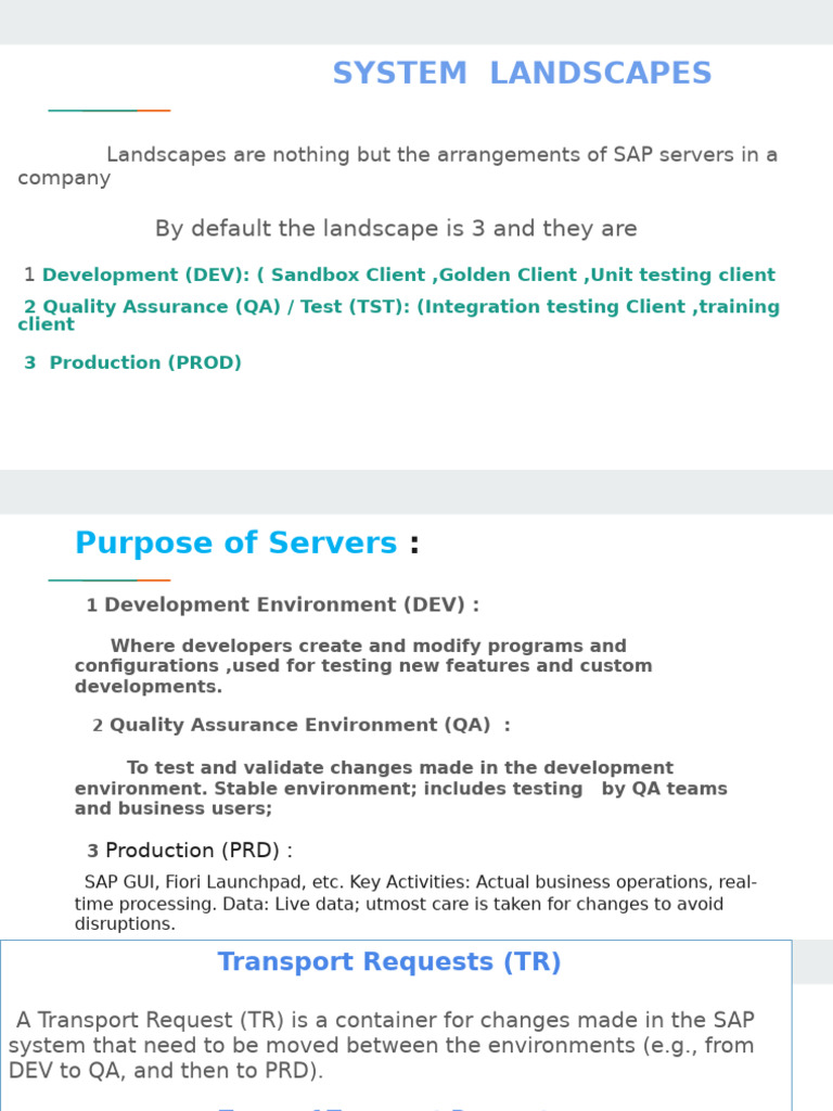 Kiran - System Landscapes | PDF | Computers