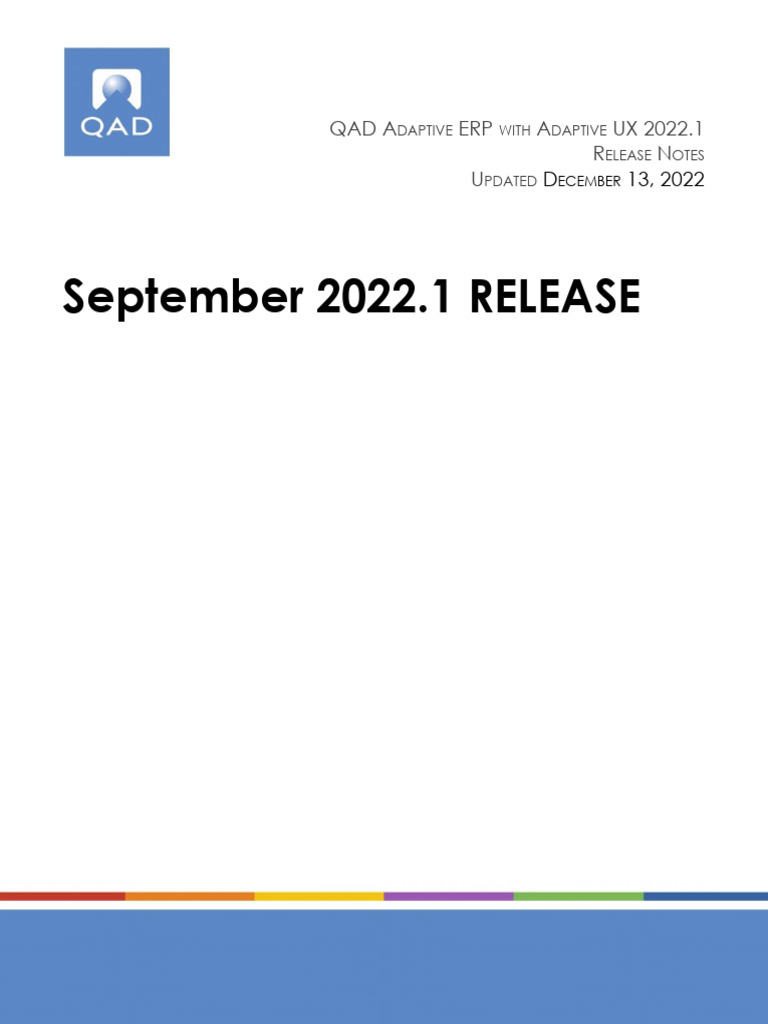 QAD Adaptive ERP Web UI RN v2022 1 | PDF | Tablet Computer | Mobile App