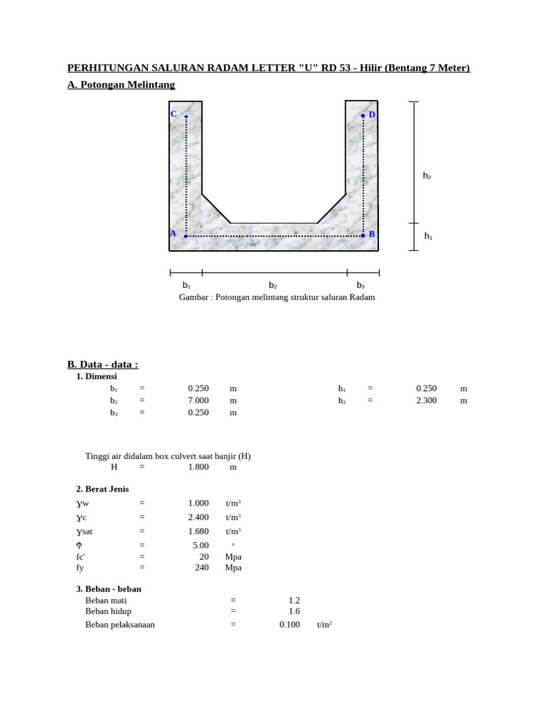 Radam Letter U Bentang 7meter | PDF