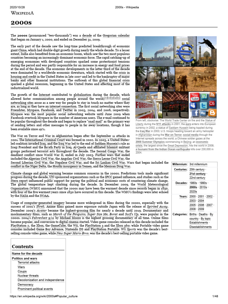 2000s - Wikipedia | PDF | Palestinian Rocket Attacks On Israel | Second ...