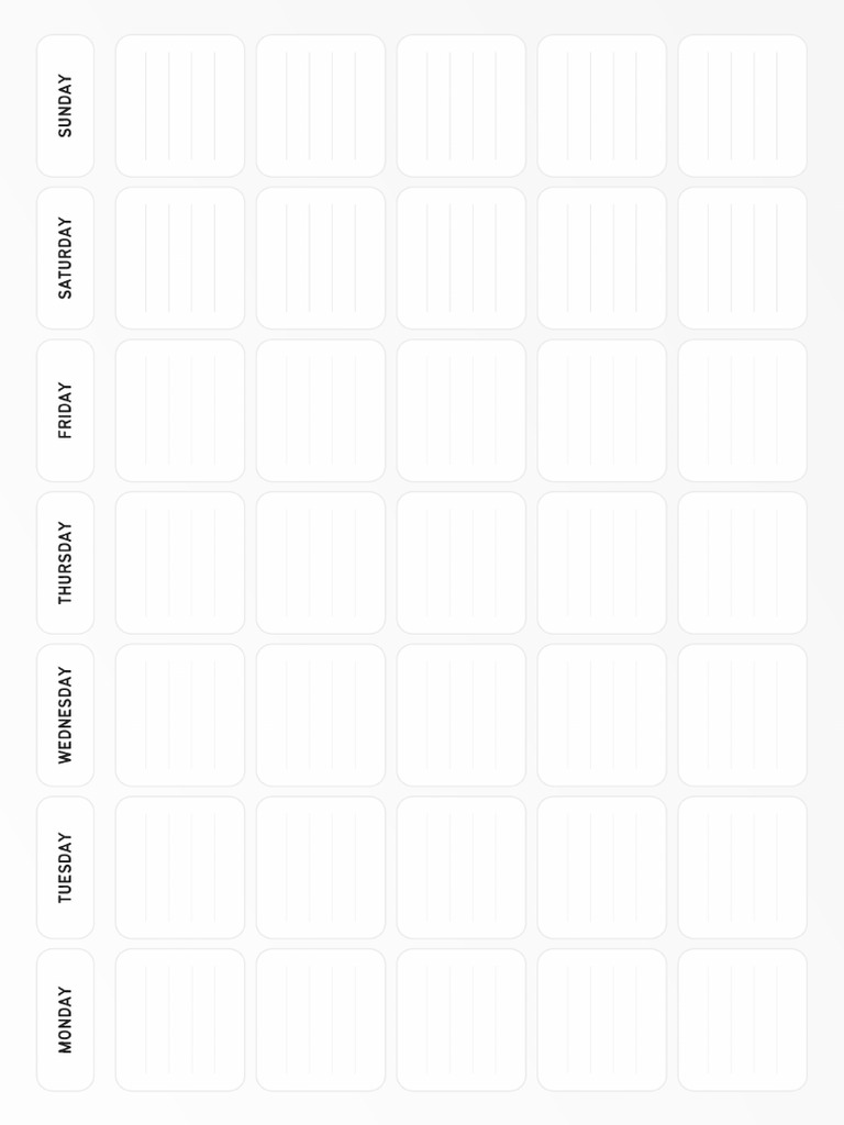 Brown & Purple Minimal Weekly Schedule Planner | PDF