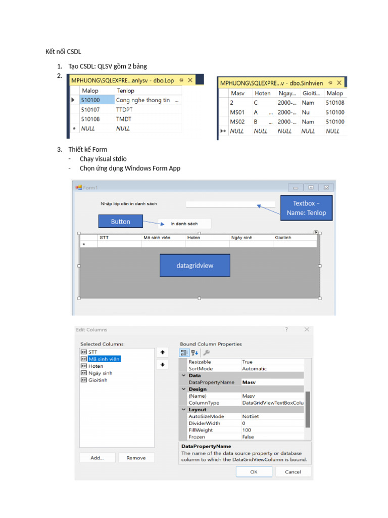 Kết nối CSDL | PDF