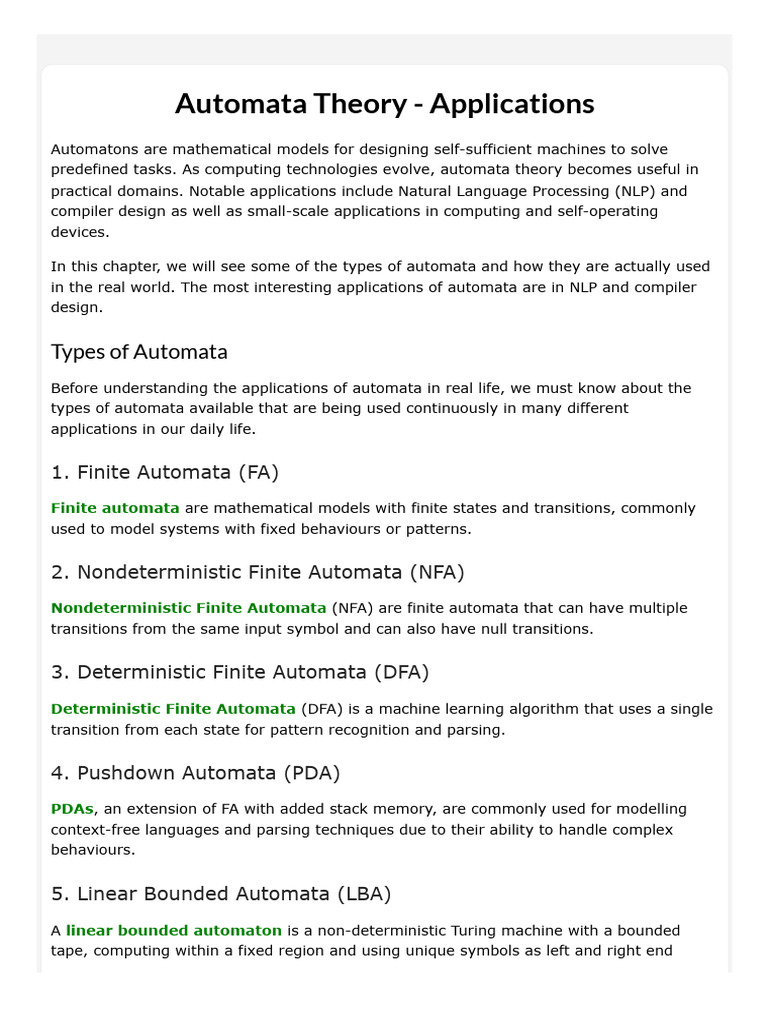 Automata Theory Tutorial-4 | PDF | Automata Theory | Computer Programming