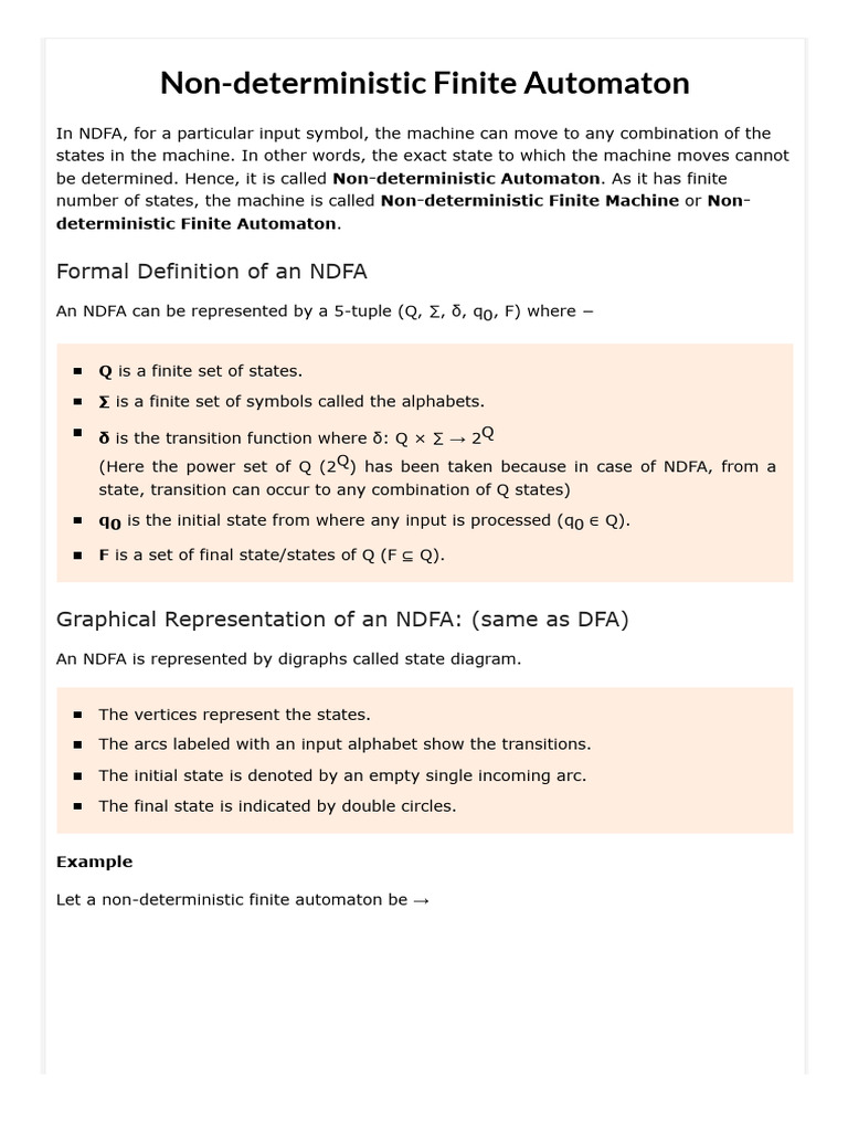 Automata Theory Tutorial-7 | PDF | Automata Theory | Theory Of Computation