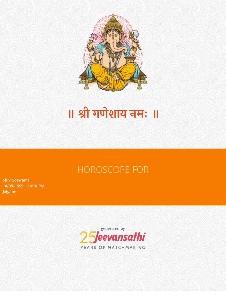 Basic Janam Patri | PDF | Planets In Astrology | Hermeticism
