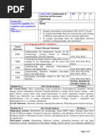 BEEE Revised Syllabus 2025 | PDF | Electronics | Electronic Circuits