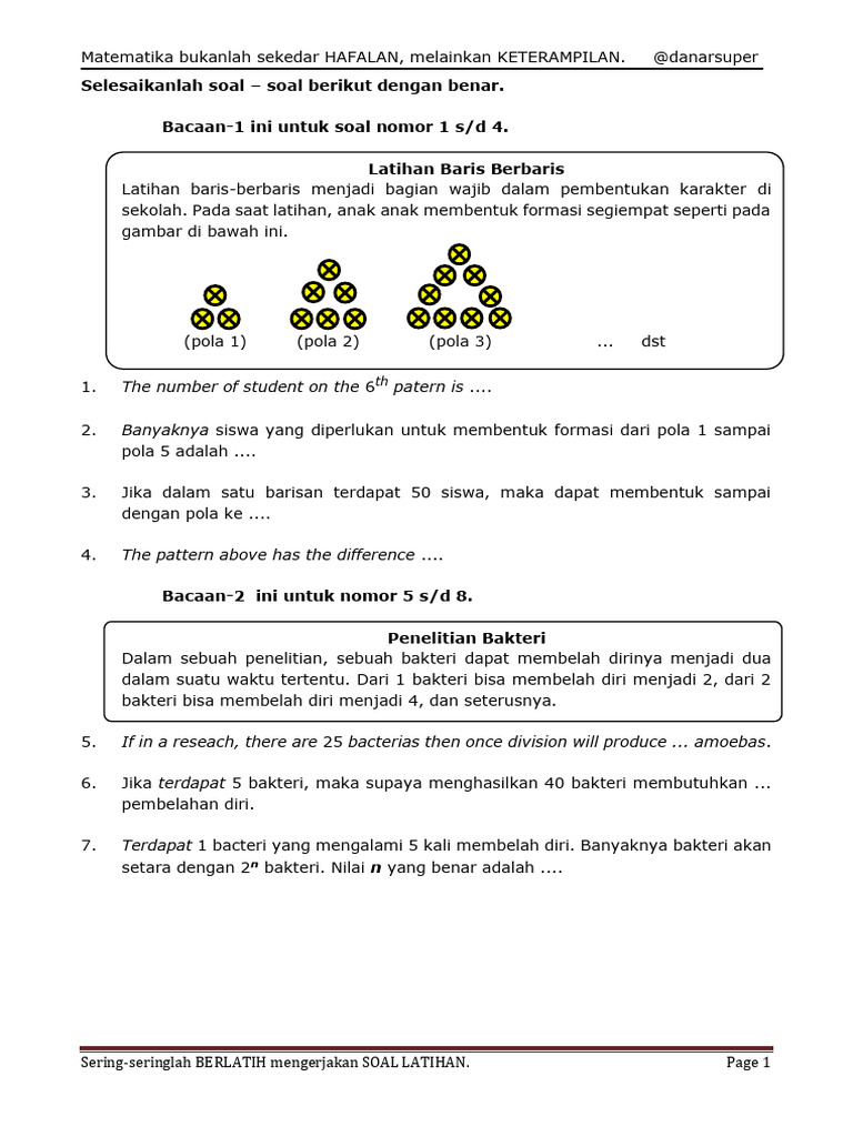Latihan Soal PTS Kelas 8 Batik | PDF
