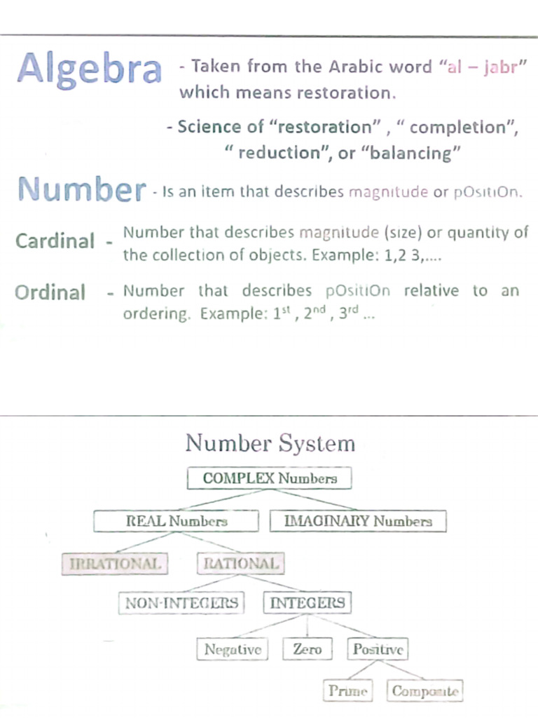 Topic 1 - Algebra I | PDF
