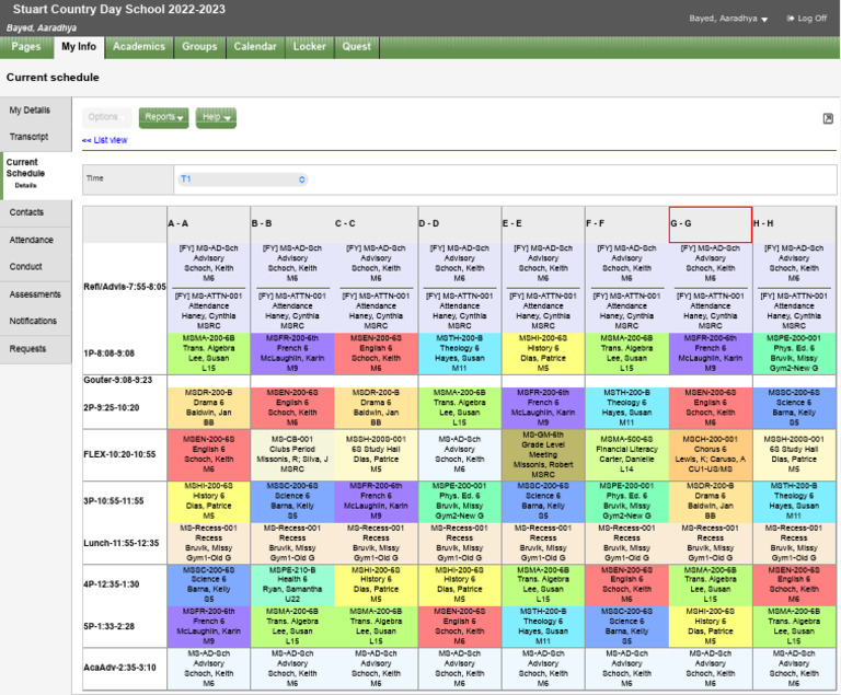 Aspen Current Schedule | PDF