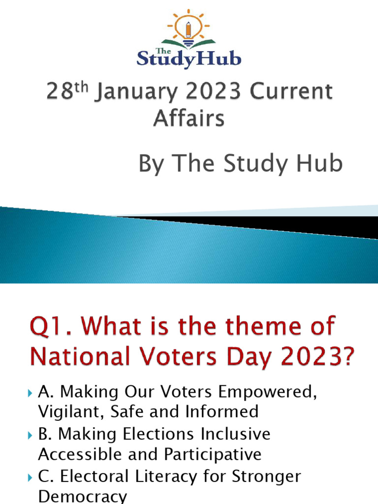 National Voter's Day 2023 Overview | PDF