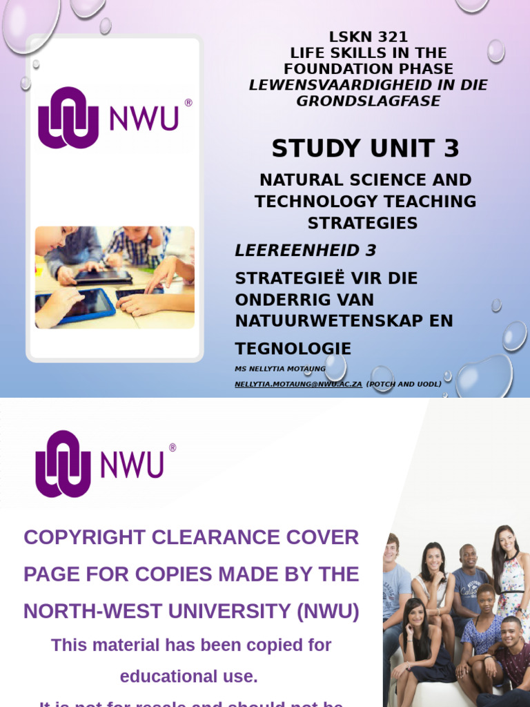 LSKN 321 Study Unit 3 2024 | PDF | Learning | Cognition