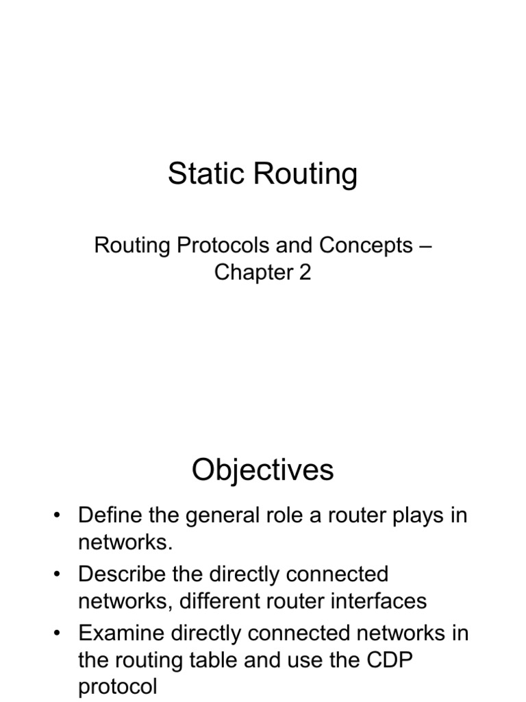Exploration Routing Chapter 2 | PDF | Router (Computing) | Routing
