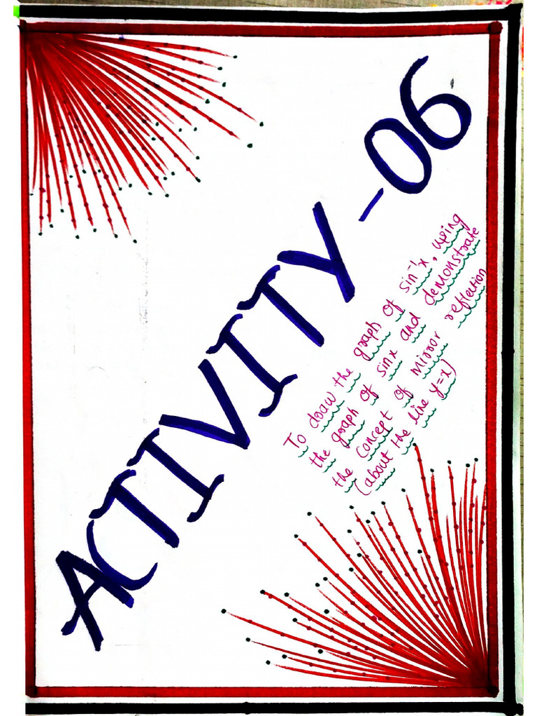 Activity-06 Graph of ITF Using TF by Mirror Reflection | PDF