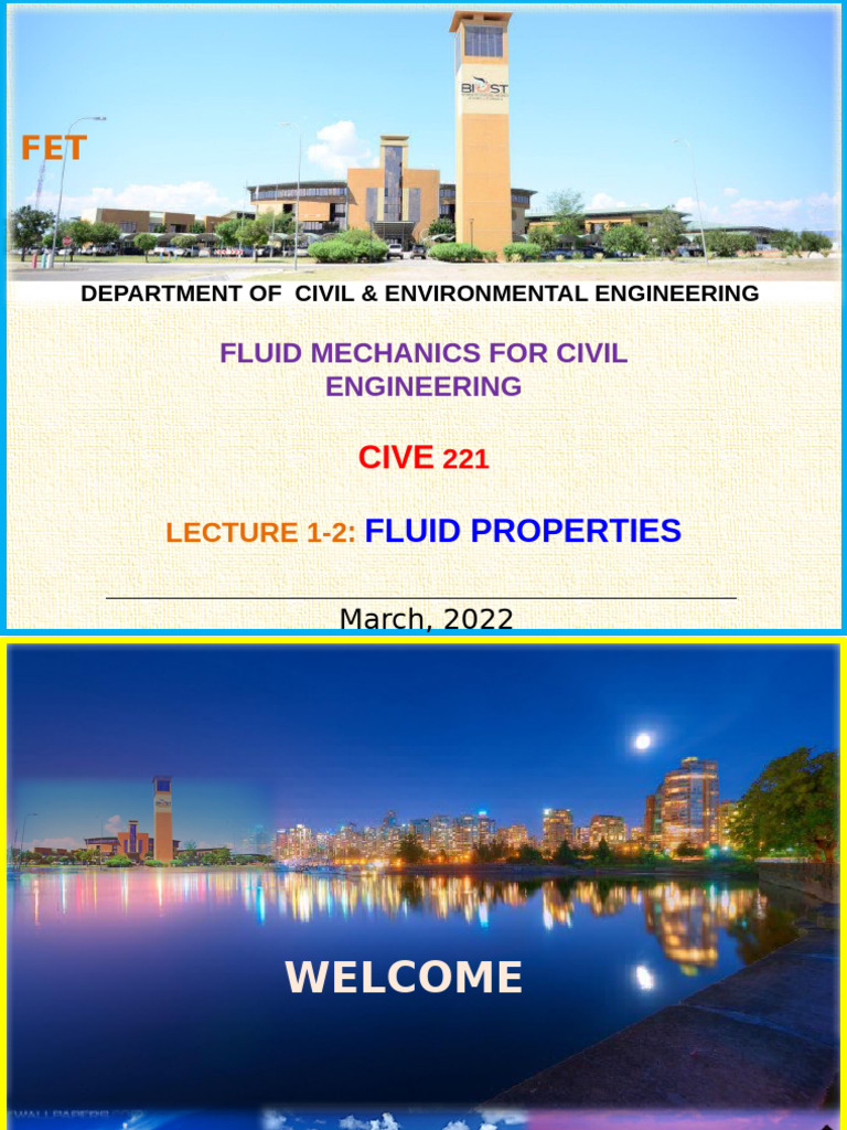 PROPERTIES OF FLUIDS - Lecture 2 - March2022 | PDF | Density | Temperature