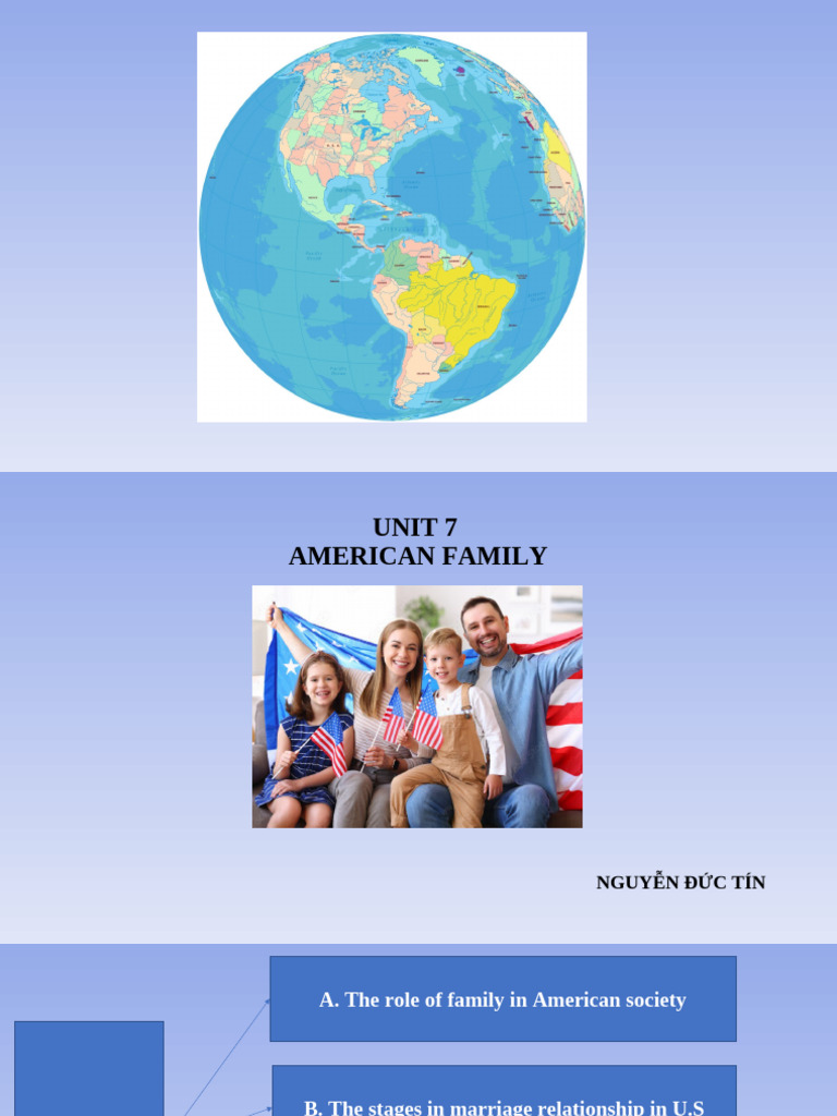Unit 7 American Family | PDF | Family | Wife