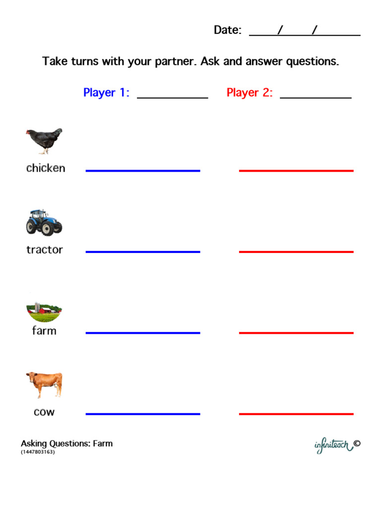Farm-Themed Question Game Guide | PDF
