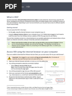 Livret Accueil VDI v2 | PDF | Desktop Virtualization | Computing