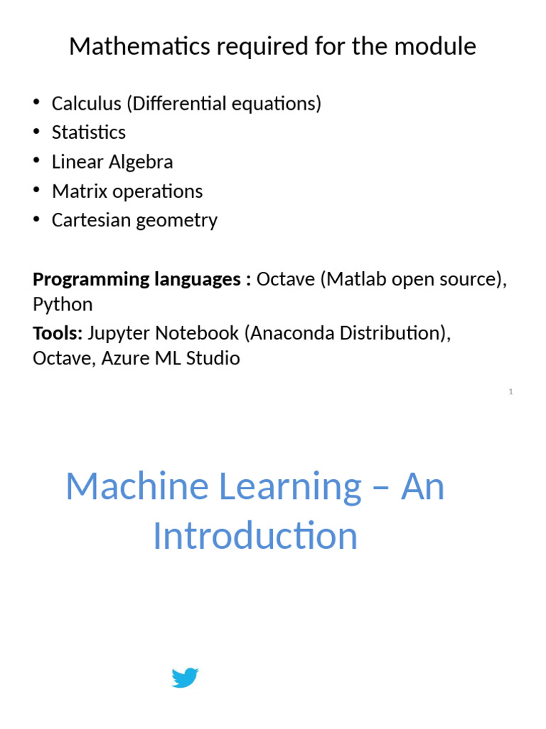 Lecture 1 - Introduction | PDF | Statistical Classification | Machine Learning
