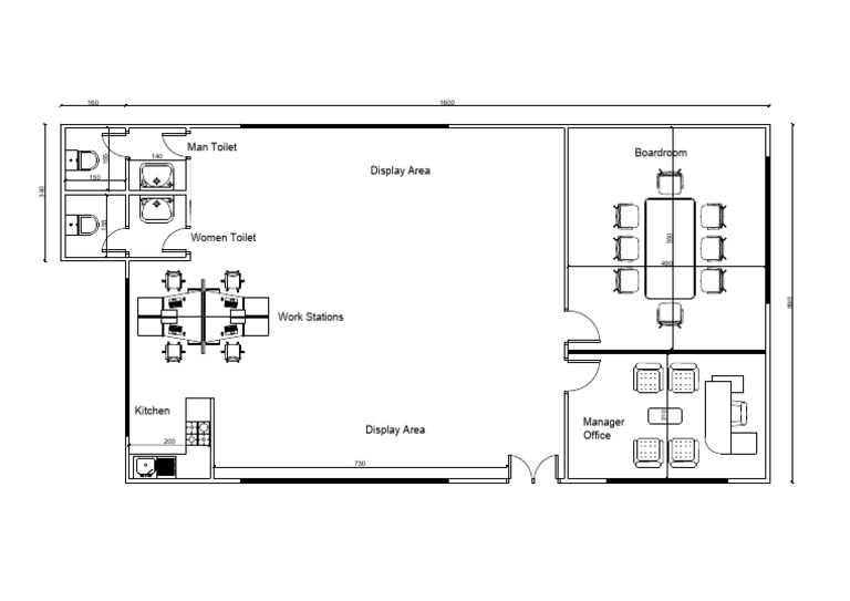 Office Floor Plan Layout Design | PDF