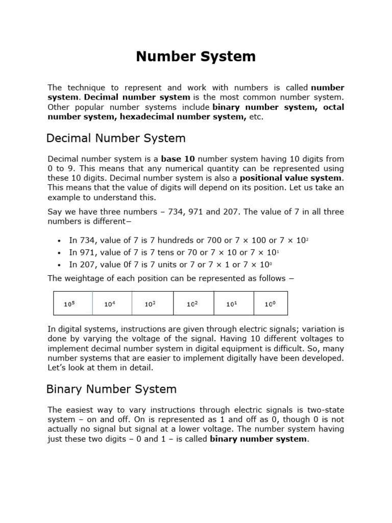 [M4-GUIDE] Number System | PDF | Subtraction | Decimal