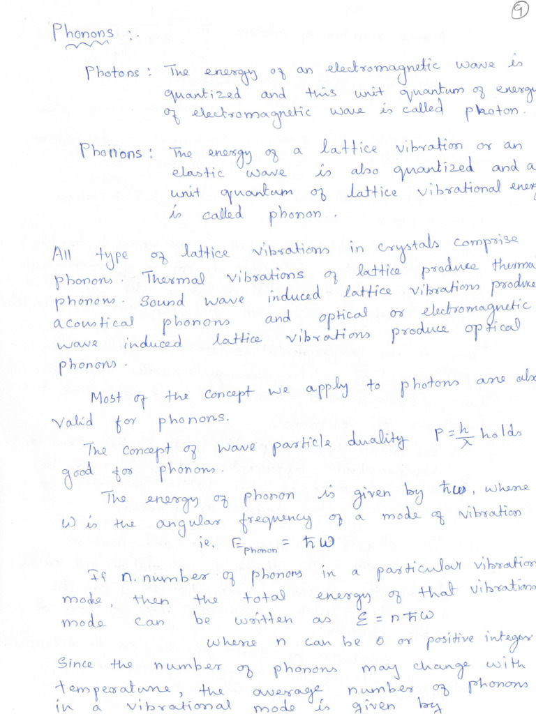 Phonons | PDF