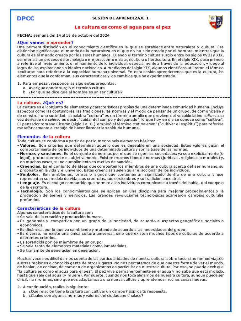 Sesión 1 7ma Unidad | PDF | Sociedad