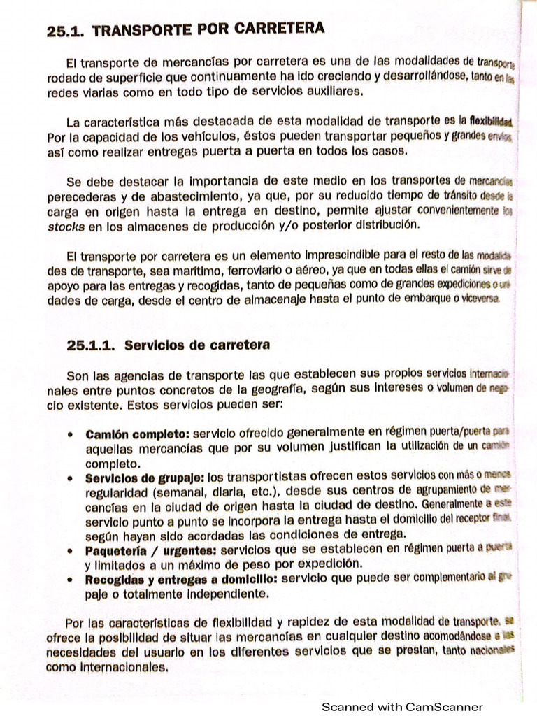 Modos de Transporte | PDF