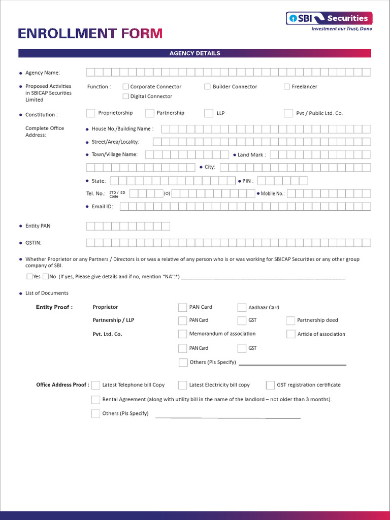 Connector Empanelment Form - New | PDF | Government And Personhood | Authentication