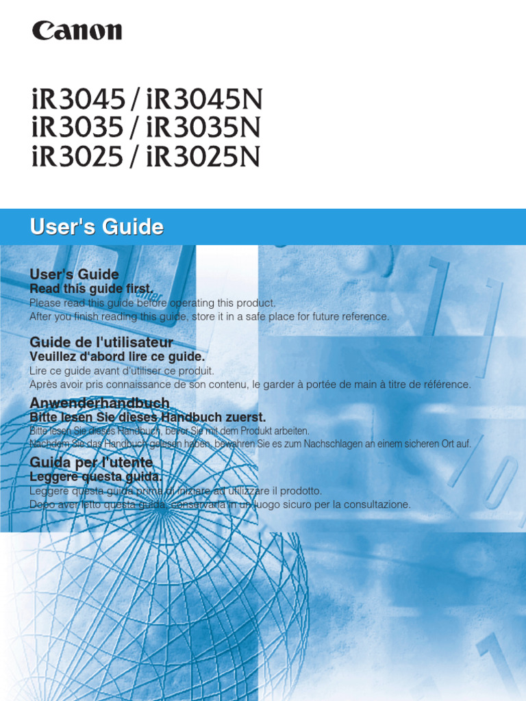 IR3045 Series User Guide EFIG | PDF | Microsoft Windows | Fax
