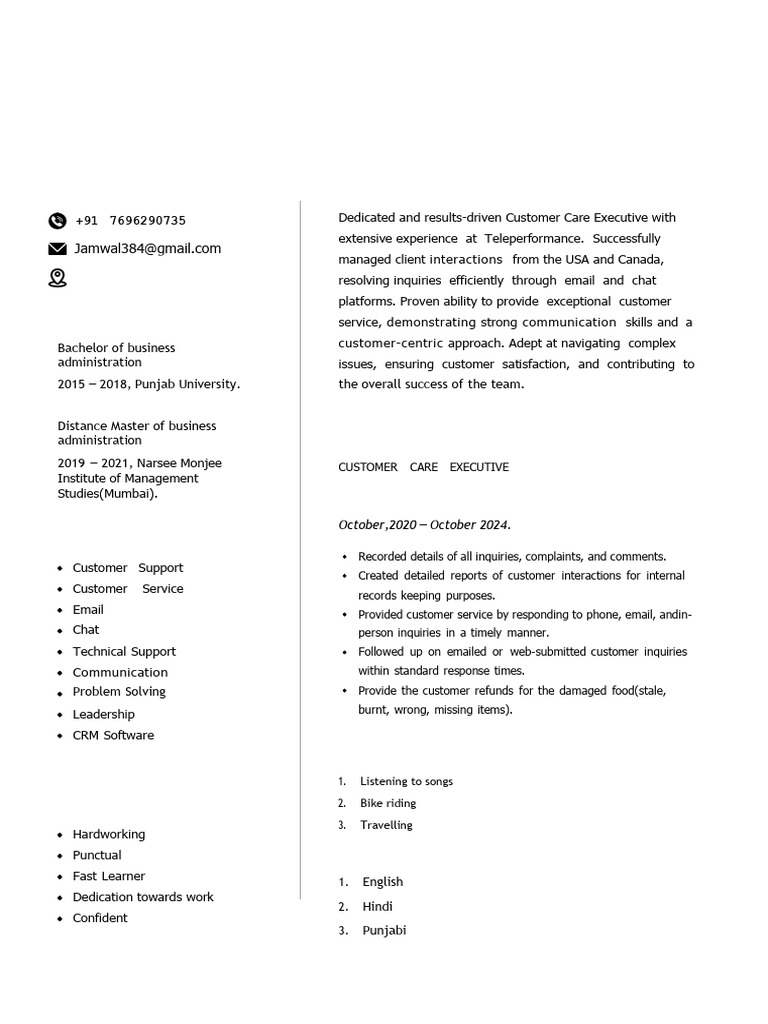 Sahil CV Latest | PDF