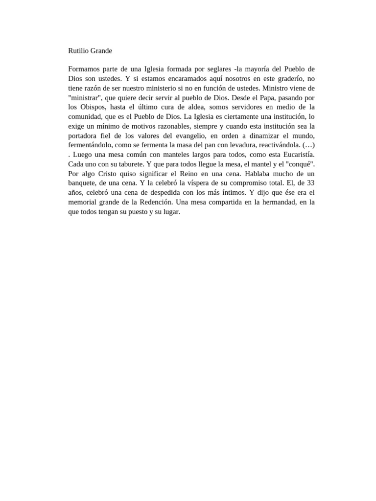 Rutilio Grande | PDF