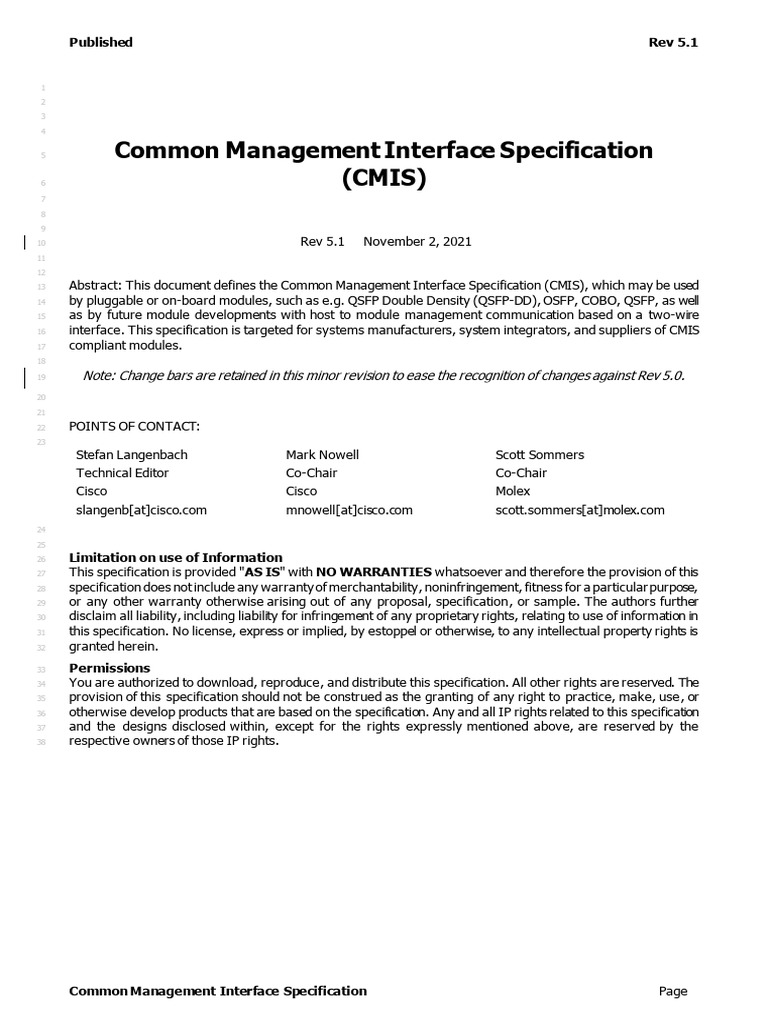 CMIS5p1 | PDF | Specification (Technical Standard) | Interface (Computing)