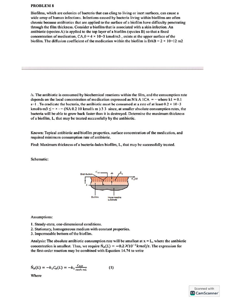 Mass Transfer Problem 8 9 10 Soln Pdf