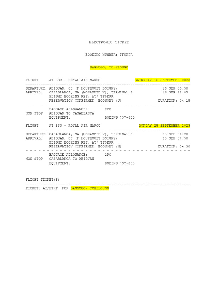 DAGNOGO BILLET | PDF