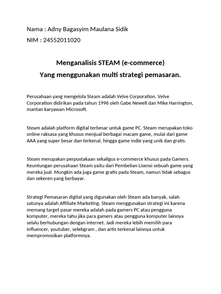 Tugas 1 E-Busines | PDF