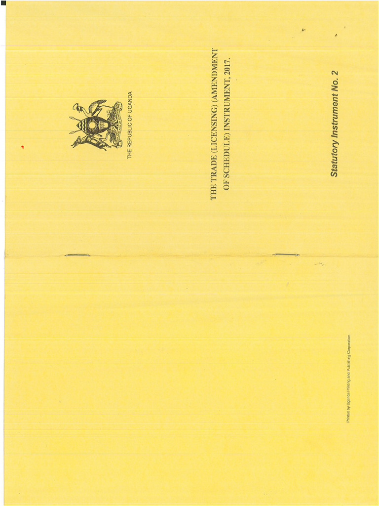 Statutory Instrument No.2 | PDF