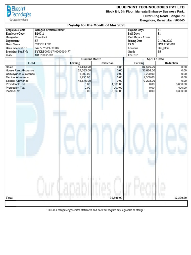 July Payslip | PDF | Personal Finance | Expense